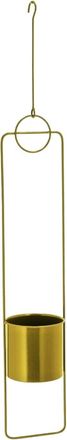 Meinposten Blumenampel hängend Blumentopf Ampel Übertopf Hängetopf Pflanztopf Metall Gold