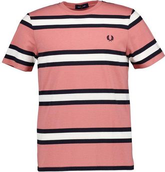 Fred Perry Herren T-Shirt orange gestreift