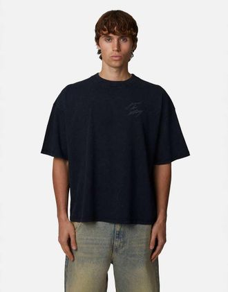 Good For Nothing T-shirt coupe carr&eacute;e &agrave; imprim&eacute; graphique d&eacute;lav&eacute; - Noir