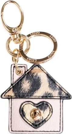 Liu Jo Femme, Accessoires, Jaune, Taille: ONE Size Porte-cl&eacute;s Breloque Maison avec D&eacute;tail Coeur