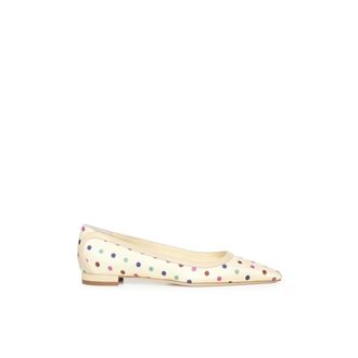 Manolo Blahnik Femme, Chaussures, Beige, Taille: 38 1/2 EU Ballerines