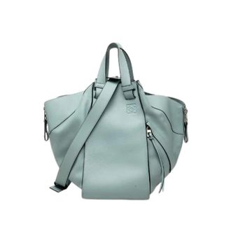 Loewe Pre-owned Hammock Medium Leather 2way Bag - - Pre-owned - Damen - Blau - ONE SIZE