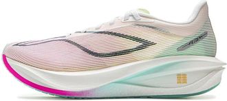 Li-Ning M&auml;nner Laufschuhe Boom Fiber Reflektierende Leichte Atmungsaktive Racing Sneakers FEIDIAN 5 Challenger ARMV001 Wei&szlig; Lila EU 47 2/3