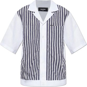 Dsquared2 Homme, Chemises, Bleu, Taille: 2XL Chemise &agrave; manches courtes