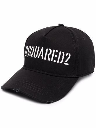 Dsquared2 casquette &agrave; logo brod&eacute; - Noir