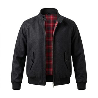 Baracuta G9 Unpadded Melton Harrington-Jacke - - Jackets - Herren - Schwarzk - 3XL