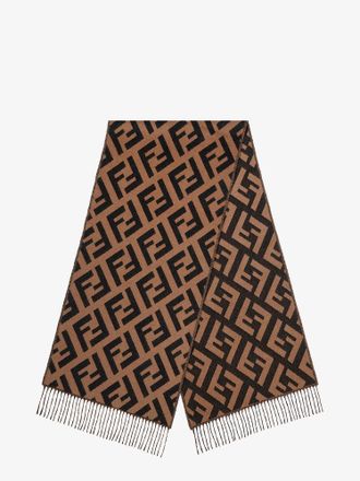Fendi Macro FF Jacquard cashmere scarf - FENDI - gender_Woman