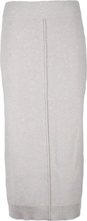 PANICALE Panicale, Femme, Jupes, Gris, Taille: 42 FR Tube Knit Skirt