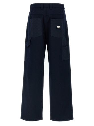 Gucci Incrocio GG Trousers - navy