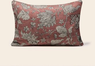 Madura Housse De Coussin Lilivati Terre battue et gris - ORANGE