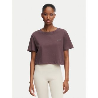 Guess T-Shirt V6GI17 K2984 Braun Regular Fit