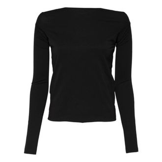 Dolce & Gabbana Schwarzer Woll-Rundhalsausschnitt-Pullover - - Knitwear - Damen - Schwarzk - S