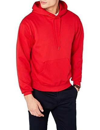 Fruit Of The Loom 62-208-0 - Sweat-shirt à capuche - Femmes - Rouge - Taille: M
