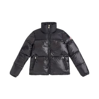 Pyrenex Kurze gl&auml;nzende Vintage-Daunenjacke f&uuml;r Frauen - - Jackets - Damen - Schwarzk - S