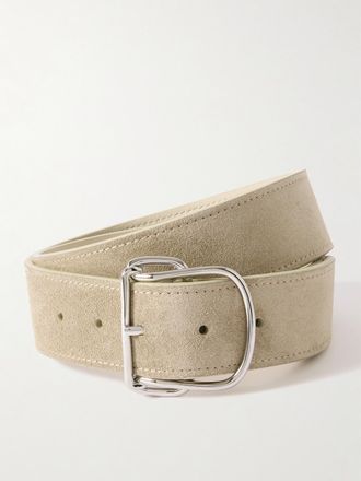 Toteme Ceinture En Daim Swirl - Crème