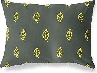 Bonamaison Le Jardin du Lin Kissen Zierkissenbezug Neongelb-Rauch Kissenbezug, Weich Bequem, Für Zuhause Autos Büro Sofa Wohnzimmer Couch Schlafzimmer Dekor, 35x