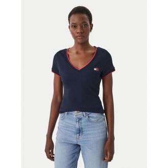 Tommy Jeans T-Shirt DW0DW22275 Blau Regular Fit