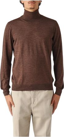 Gran Sasso Homme, Pulls, Brun, Taille: XL Turtleneck Knit