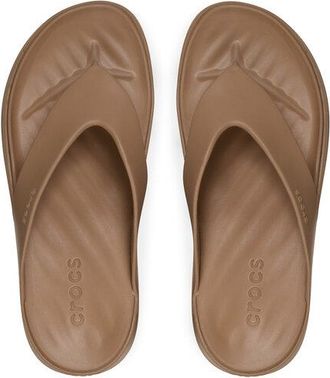 Crocs Zehentrenner Getaway Platform Flip 209410 Braun