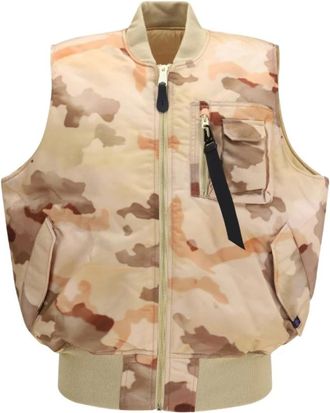 Alpha Industries Homme, Vestes, Beige, Taille: XL Ma-1 Base Vest