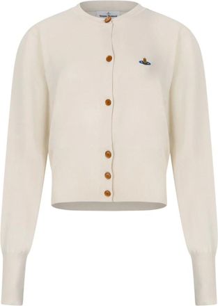 Vivienne Westwood Femme, Pulls, Beige, Taille: 42 FR Bea Cropped Cardigan