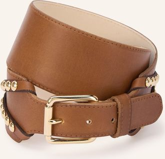 Riani Riani Lederg&uuml;rtel Mit Nieten braun