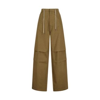 Darkpark Daisy Kristallbesetzte Satinhose - - Trousers - Damen - Gr&uuml;n - XS