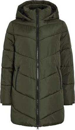 Vila Vila Padded Coat Vimilja Manteau rembourré Noos, Bleu foncé, 44 Femmes