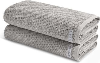 ROSS 2 teiliges Frottier-Set - Selection Bio-Baumwolle (2 X Duschtuch im Set) - 540 g/m2 - Baumwolle - Frottee - saugstark - weich und flauschig - Flanell