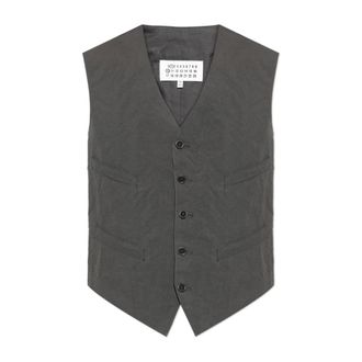 Maison Margiela Weste mit Taschen - - Jackets - Herren - Grau - M