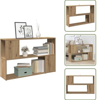 vidaXL Vidaxl - B&uuml;cherregal Artisan-Eiche 100x24x63 cm Holzwerkstoff - B&uuml;cherregal - B&uuml;cherregale - Raumteiler - B&uuml;cherschrank