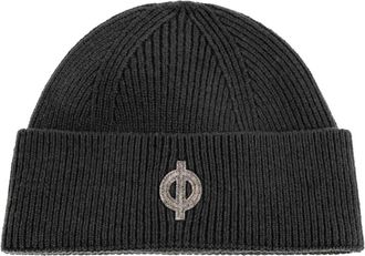 Samsøe & Samsøe Homme, Accessoires, Vert, Taille: ONE Size Logo Beanie