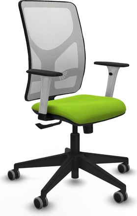 Piqueras y Crespo Schreibtischstuhl mit Armlehnen, h&ouml;henverstellbare Lendenwirbelst&uuml;tze, ausgestattet mit 3 Positionen und Schneideschaum, mit Rollen von 65 mm, Parkett