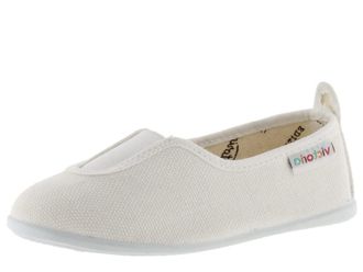 Victoria Plimsoll Unisex Gimnasia Canvas & Zentralem Gummizug & Passende Sohle 104857 für Kinder Blanco 24