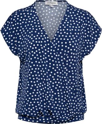 &Co Woman &Auml;rmelloses V-Ausschnitt-Oberteil - - Blouses & Shirts - Damen - Blau - M