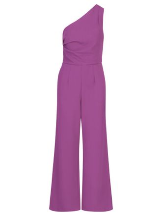Apart Fashion APART One-Shoulder Overall aus Einer leicht strukturierten Ware, lila, 36
