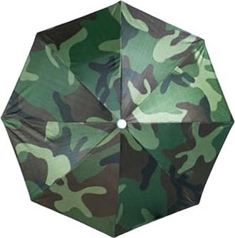 Generic Chapeau Parapluie pour Adultes - Chapeau de Parasol pour | Imperm&eacute;able R&eacute;glable Chapeau de Plein Air L&eacute;ger pour Camping Jardinage Randonn&eacute;e, Camouflag