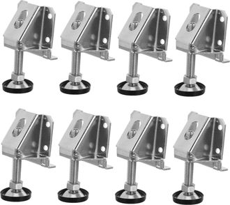 OSALADI 8 Stück Möbelbeinpolster Hochleistungsmöbel Füße tischbein-nivellierer Silver