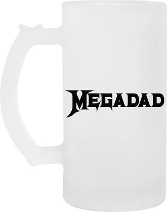 Vendax Megadad Glas Bier Becher Tasse Glass Beer Mug Cup