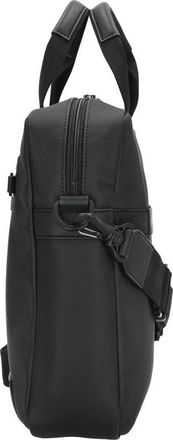 HUGO BOSS Recycled Polyurethane Laptop Shoulder Bag - Black