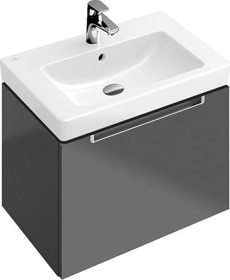 Villeroy & Boch Villeroy&boch - Waschbecken Subway 2.0 600x470mm Rechteck 1 Hahnloch mit &Uuml;berlauf Wei&szlig; Alpin