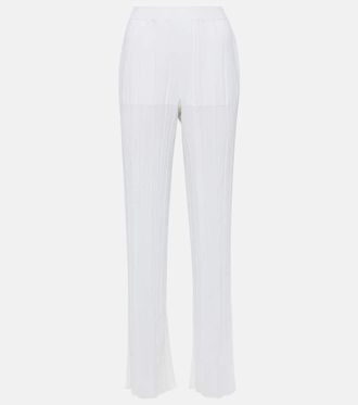Stella McCartney Gerade Hose aus Strick