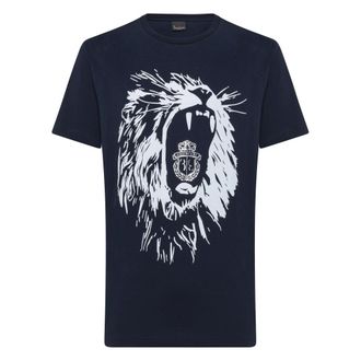 Billionaire Boys Club T-Shirt Rundhals L&ouml;we - - Tops - Herren - Blau - XS