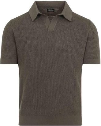 Ermenegildo Zegna Poloshirt - Dunkelbeige