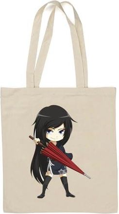 Generic ANIME 39 Sac fourre-tout en coton naturel Blanc