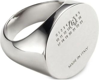 Maison Margiela Femme, Accessoires, Gris, Taille: S Numeric Signet Ring