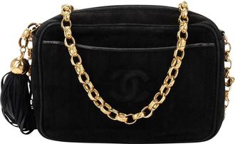 Chanel Crossbody Bags - Chanel Stitching Suede Leather Camera Crossbody Ba - Gr. unisize - in Bunt - f&uuml;r Damen