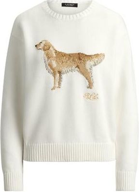 Ralph Lauren Pull droit imprim&eacute; en coton