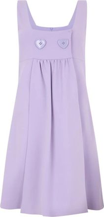 Moschino Femme, Robes, Violet, Taille: 42 FR Robe d&eacute;t&eacute; lilas &agrave; larges bretelles &eacute;l&eacute;gantes