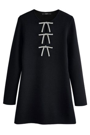 Next Minikleid Minikleid mit juwelenbesetzter Schleife (1-tlg)